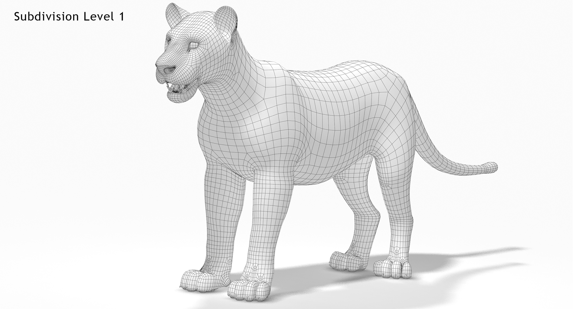 lion fur rigging animation 3d 3ds