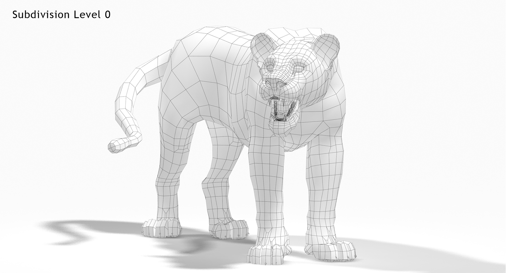 lion fur rigging animation 3d 3ds
