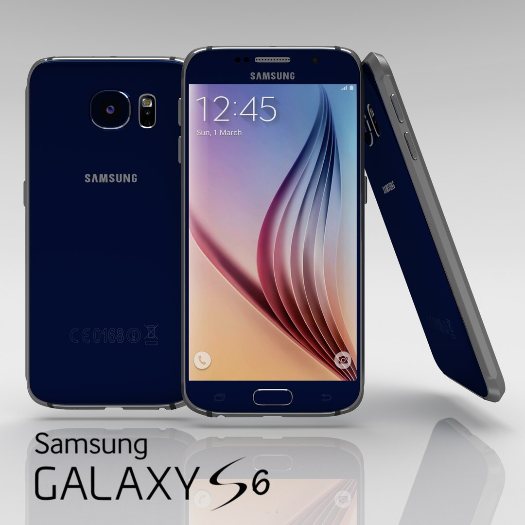 Samsung Galaxy S6 Sapphire 3d Blend