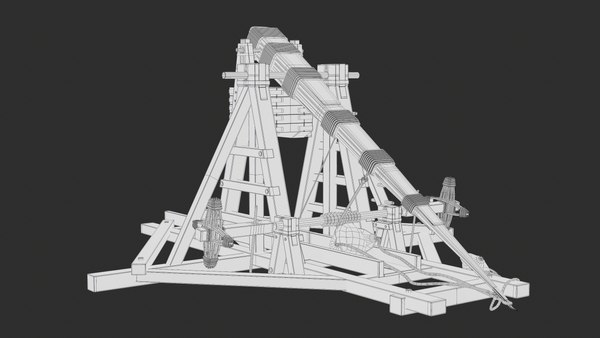 modelo 3d Medieval Trebuchet PBR - TurboSquid 1948934