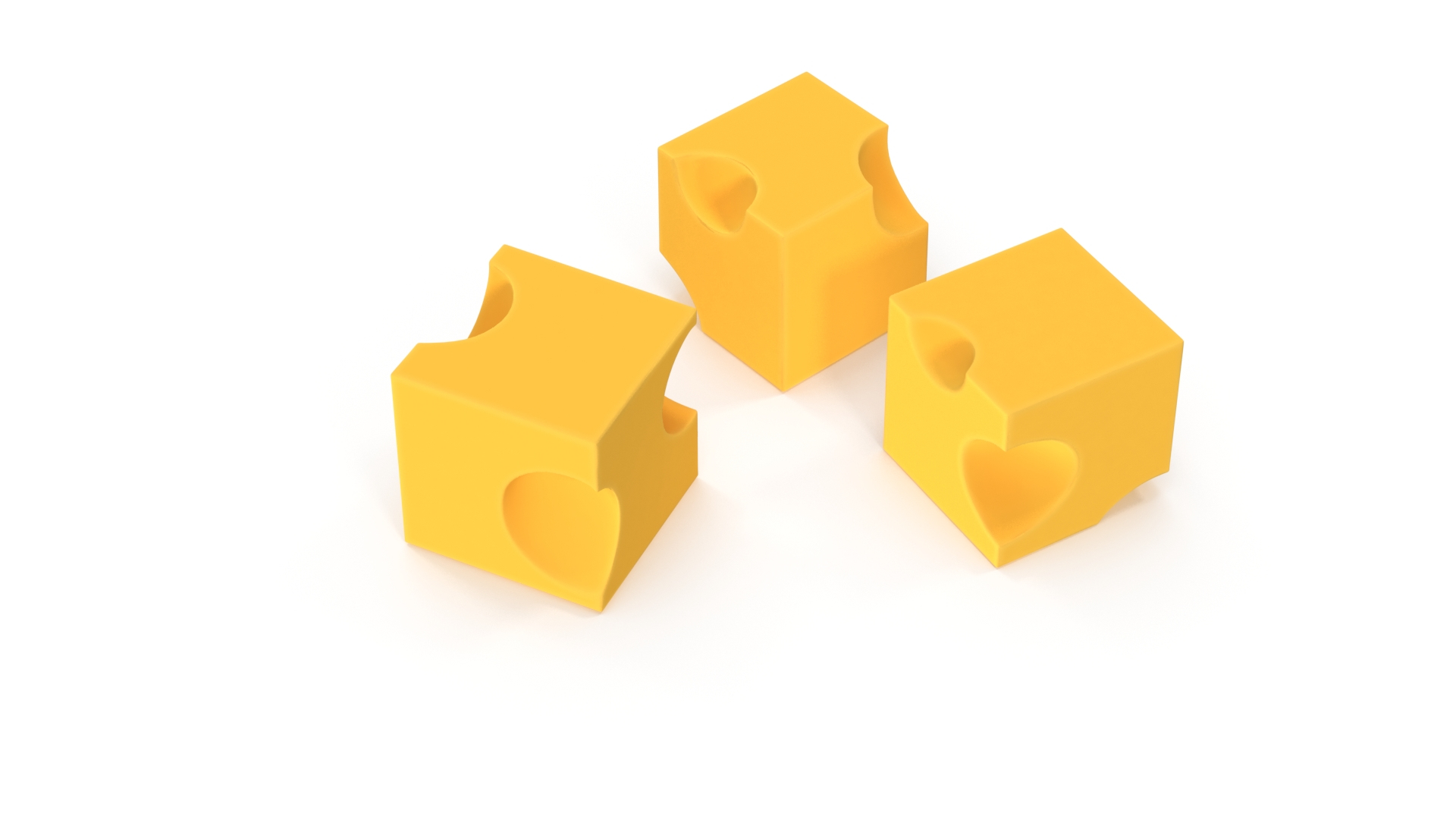 3D Cartoon Cheese Collection 2 Model - TurboSquid 2126695