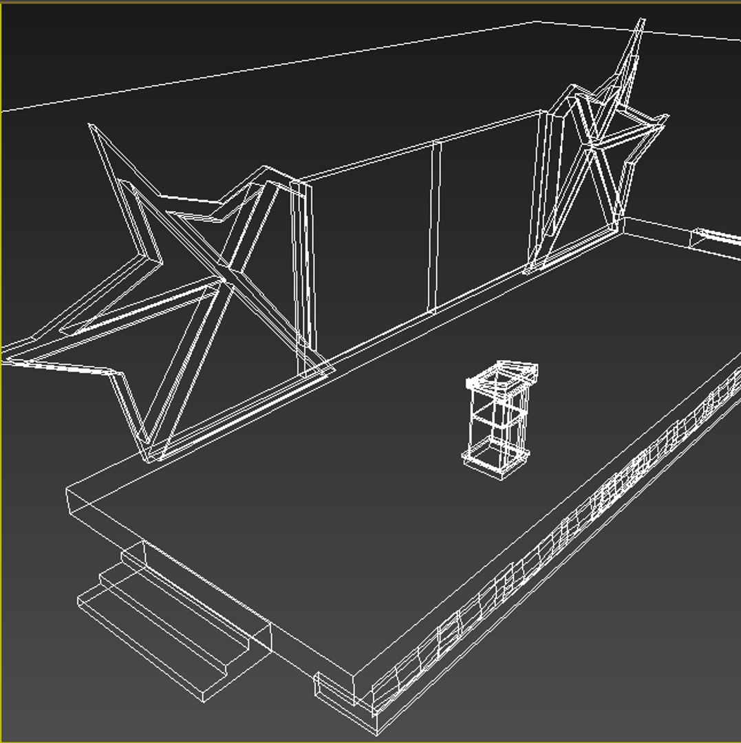 Stage Backdrop Rostrum 3D Model - TurboSquid 1427259