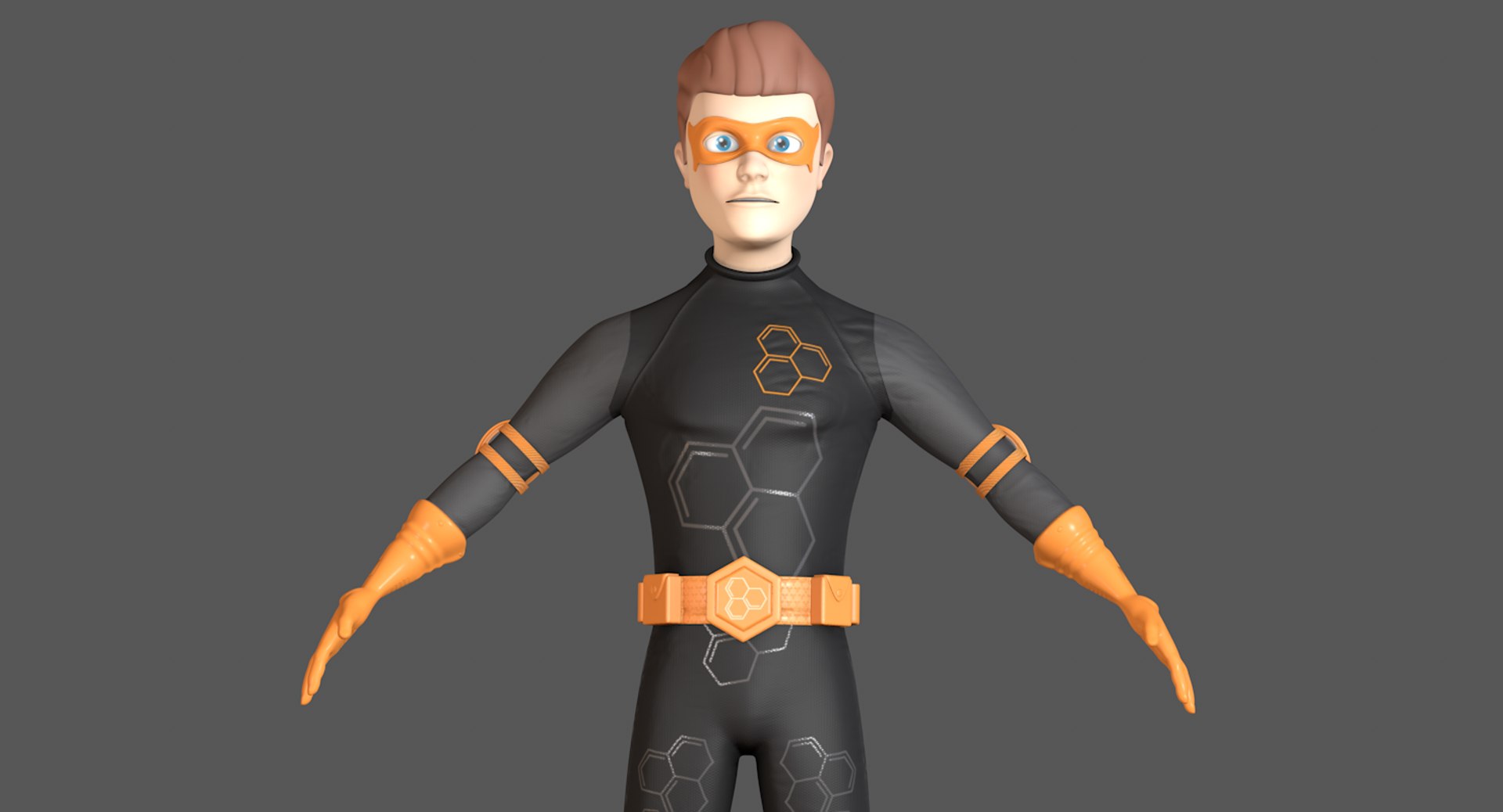 Cartoon Hero Character 3D - TurboSquid 1396058