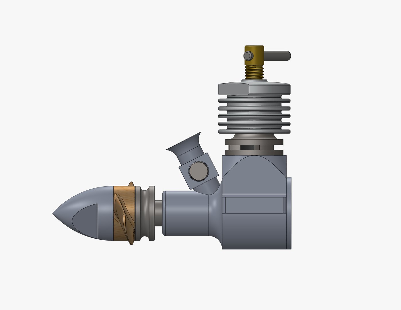 3D Gordon Nano RC Engine High Detail SolidWorks 3D Model - TurboSquid ...