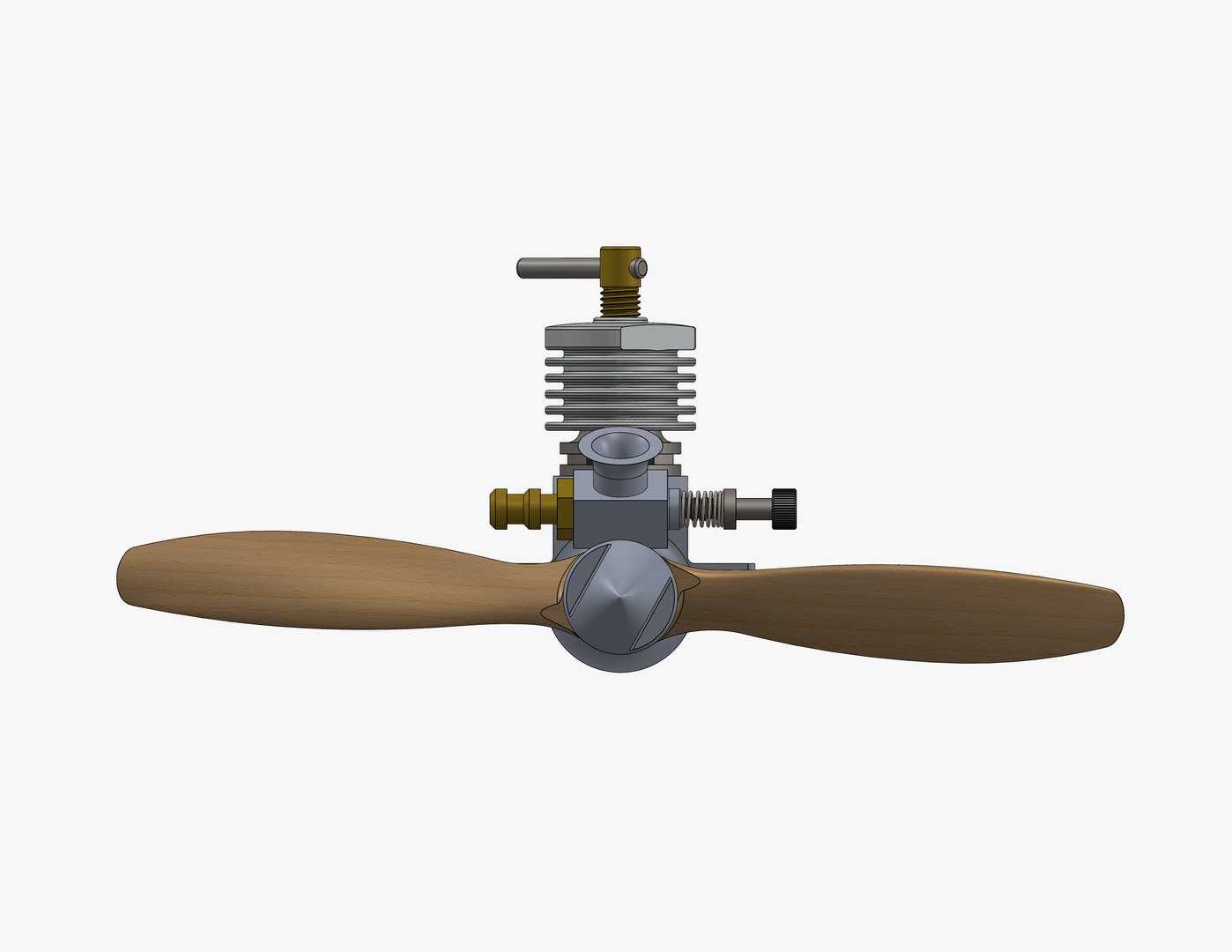 3D Gordon Nano RC Engine High Detail SolidWorks 3D Model - TurboSquid ...