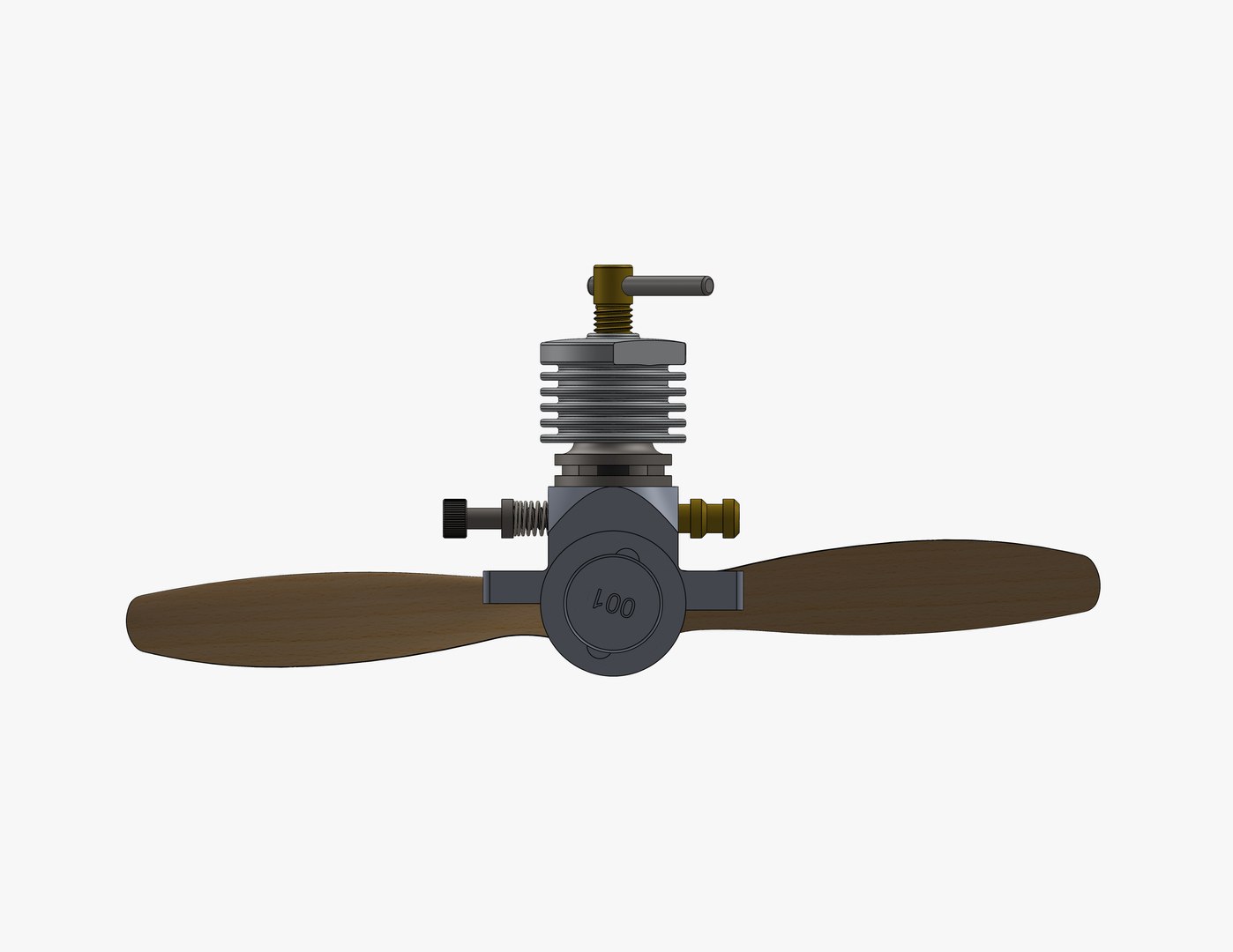 3D Gordon Nano RC Engine High Detail SolidWorks 3D Model - TurboSquid ...