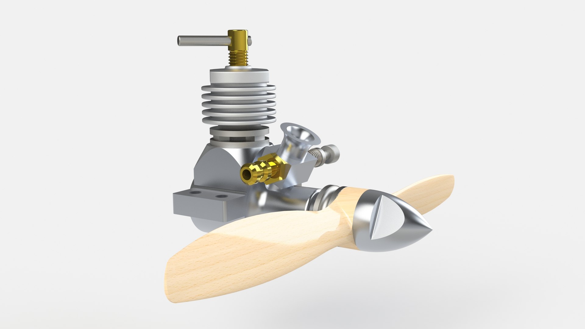 3D Gordon Nano RC Engine High Detail SolidWorks 3D Model - TurboSquid ...