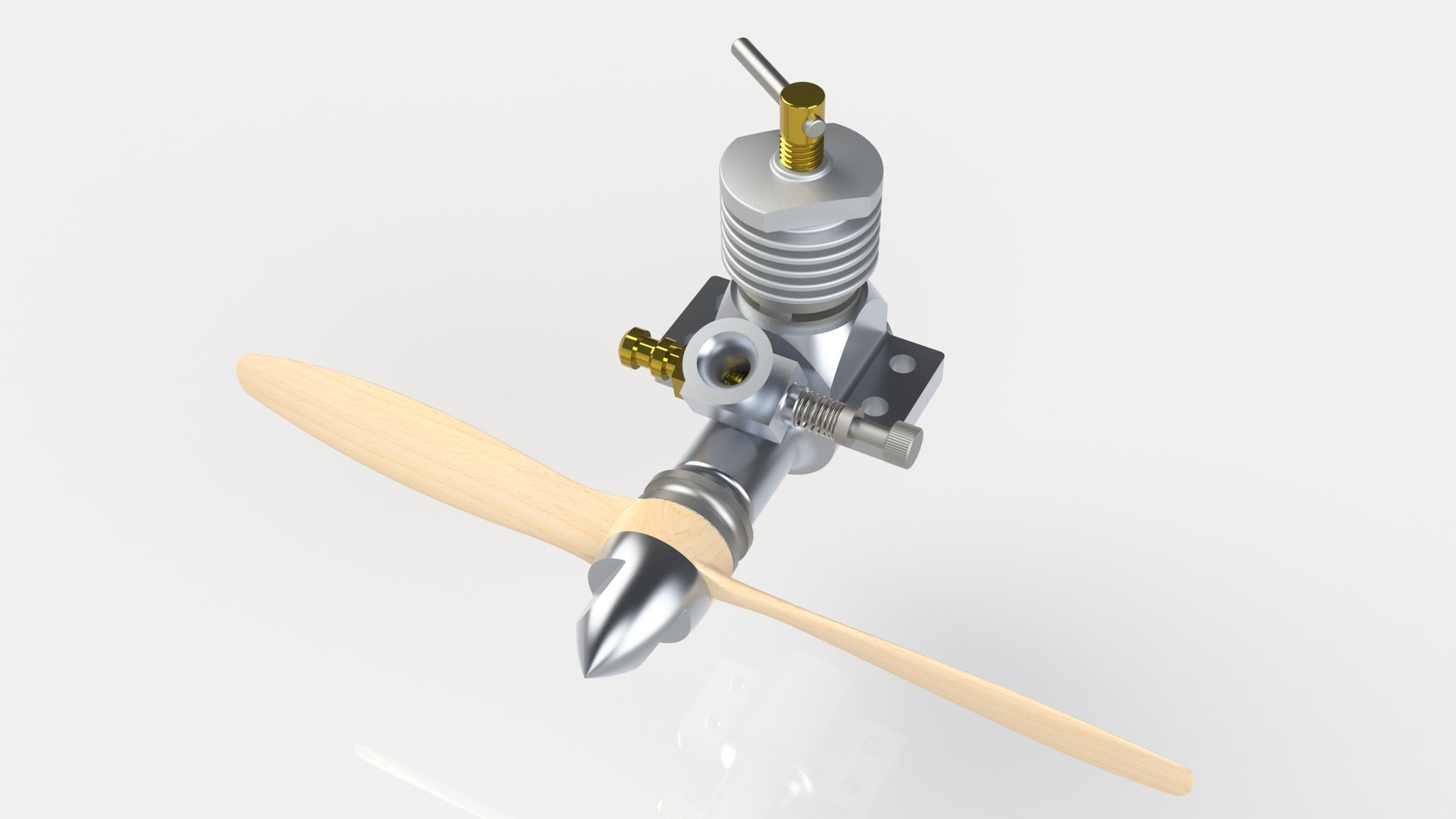 3D Gordon Nano RC Engine High Detail SolidWorks 3D Model - TurboSquid ...