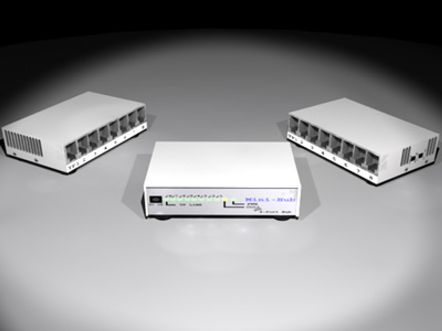 Rj-45 Hub 3d Model