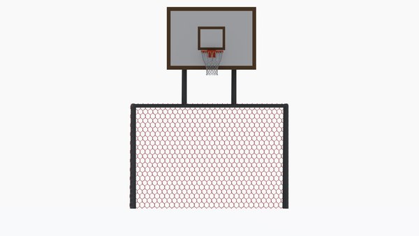 modelo 3d ARCO DE FUTBOL TABLERO DE BASQUET - TurboSquid 1945752