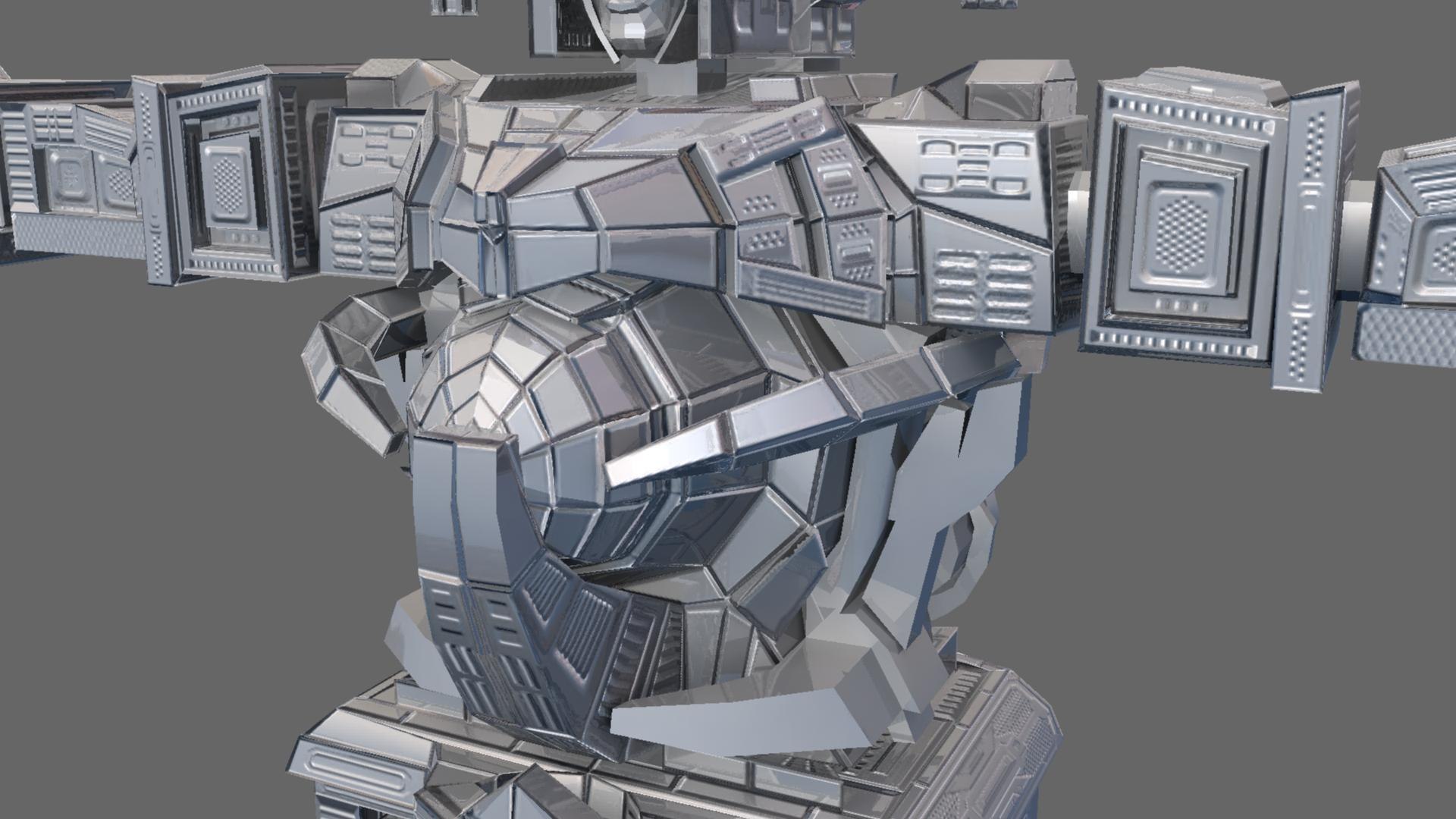 3d Moby Fighter Transform Mapping Model