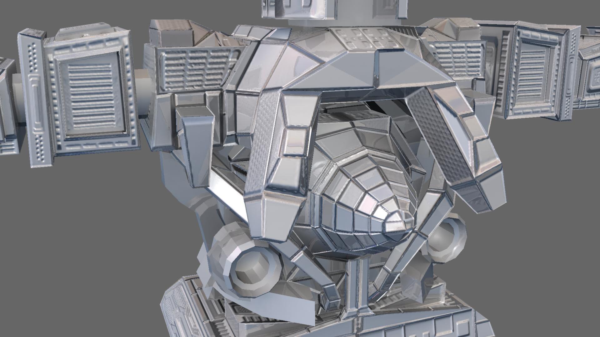 3d Moby Fighter Transform Mapping Model