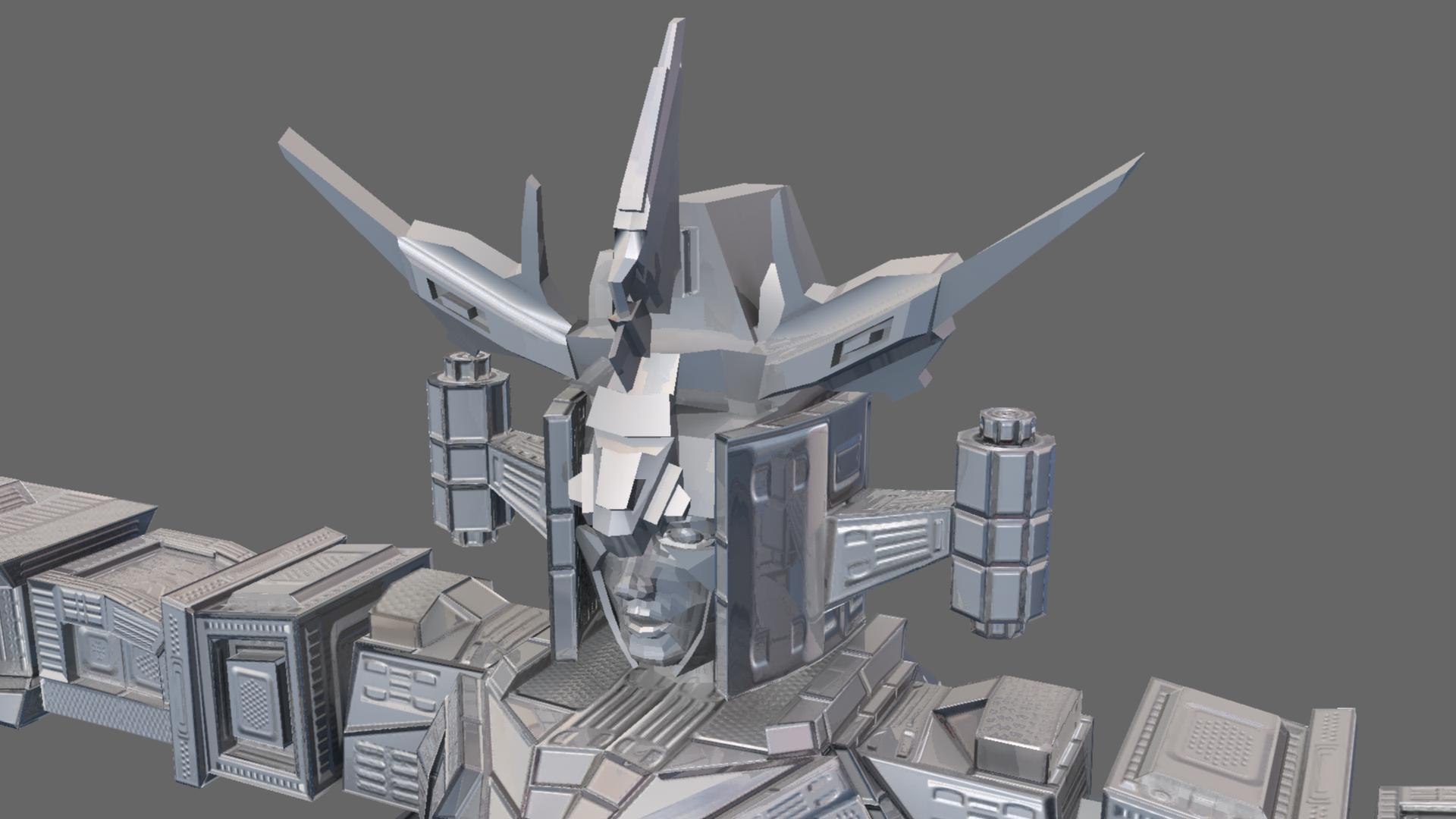 3d Moby Fighter Transform Mapping Model