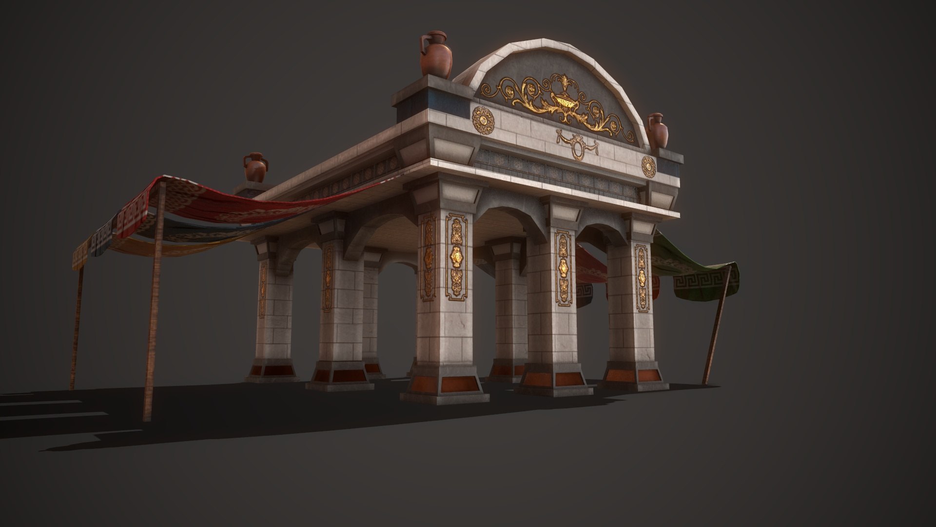 3D Model Ancient Market - TurboSquid 1650343