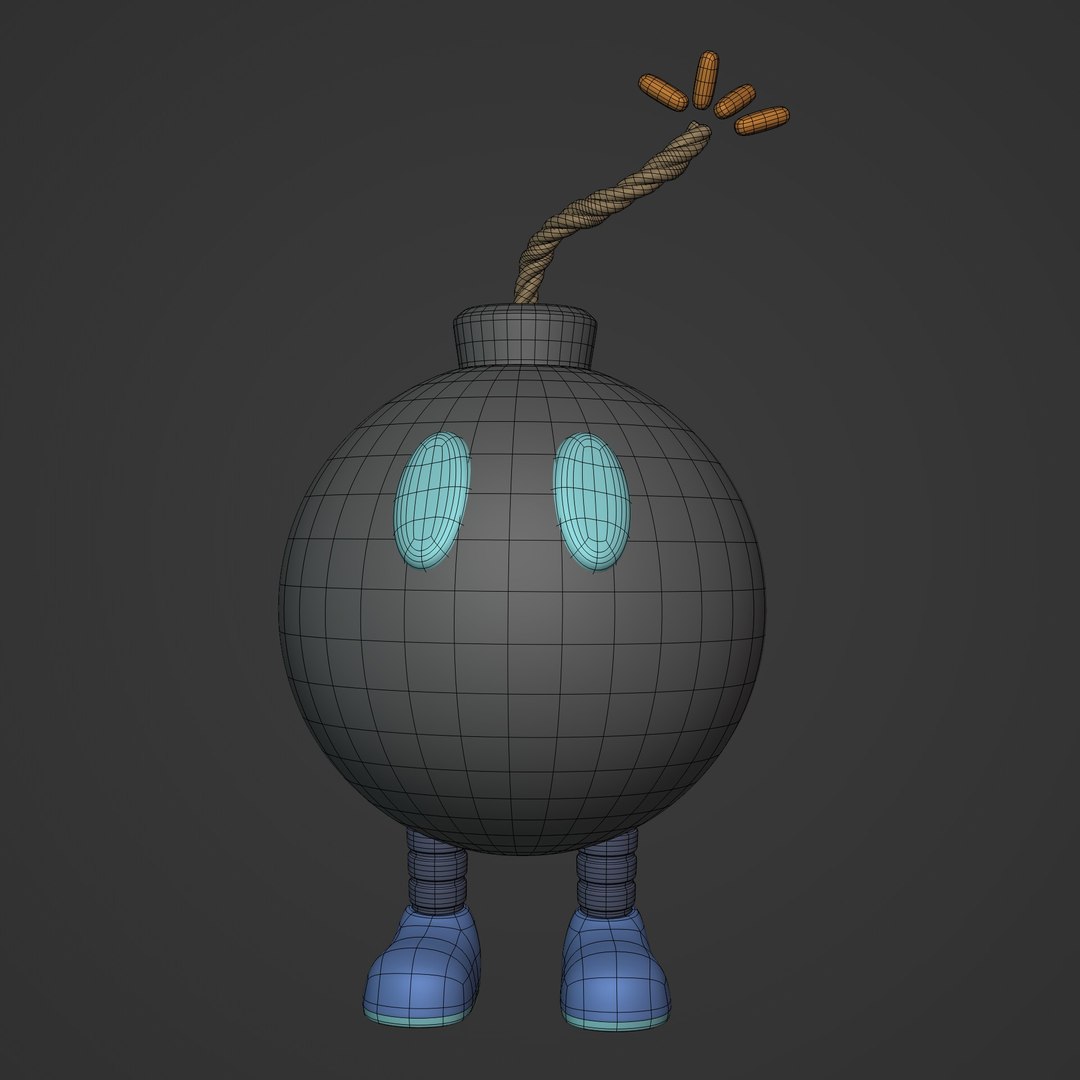 Cartoon Bomb 3D model - TurboSquid 2095621