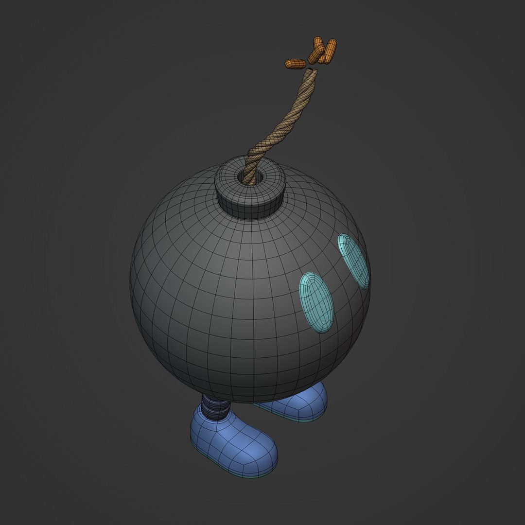 Cartoon Bomb 3D model - TurboSquid 2095621
