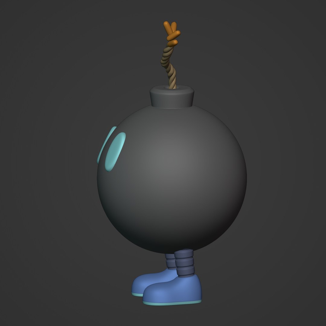 Cartoon Bomb 3D model - TurboSquid 2095621