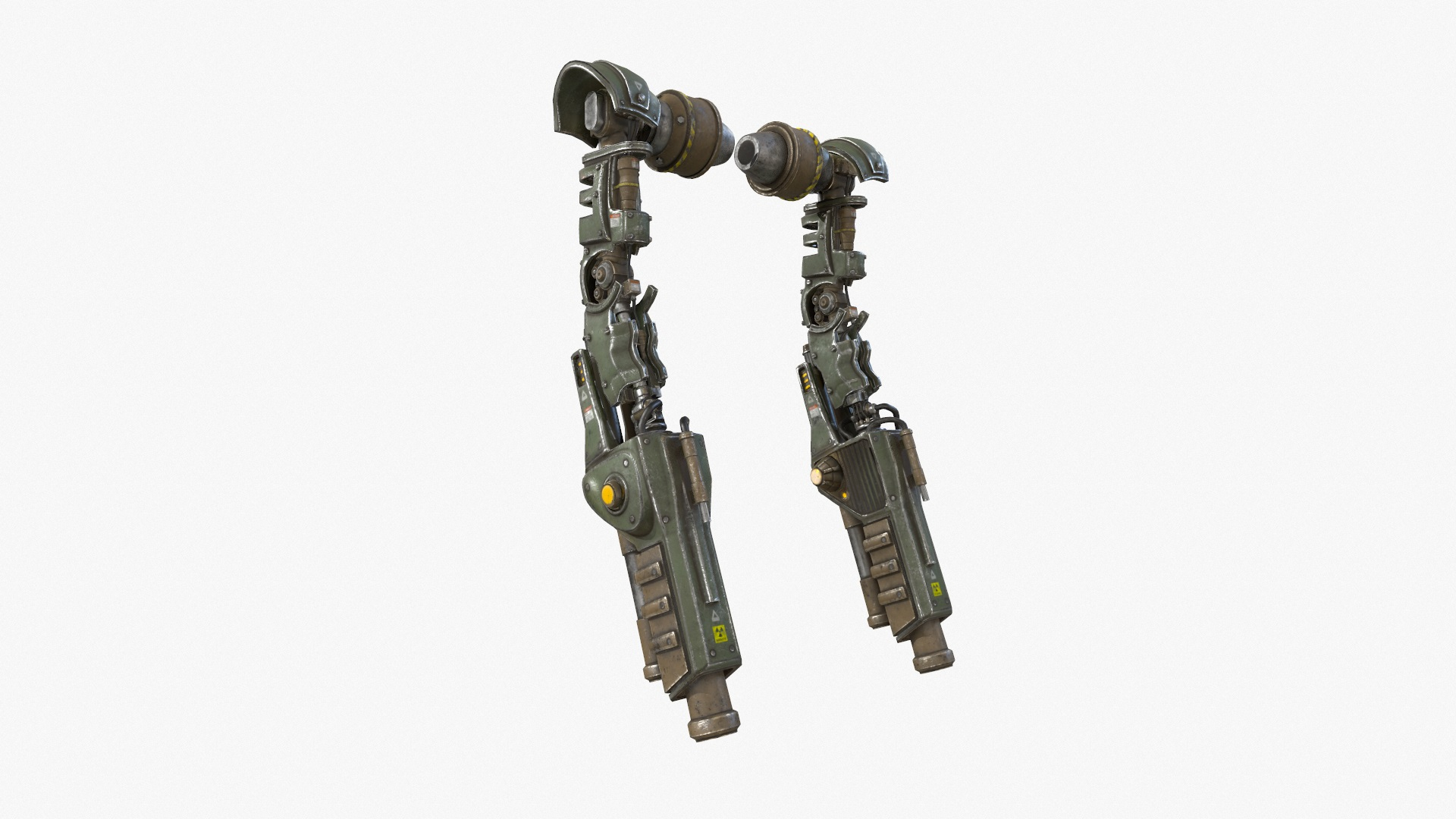 3D Mech Kitbash Arm 02 Model - TurboSquid 1640792