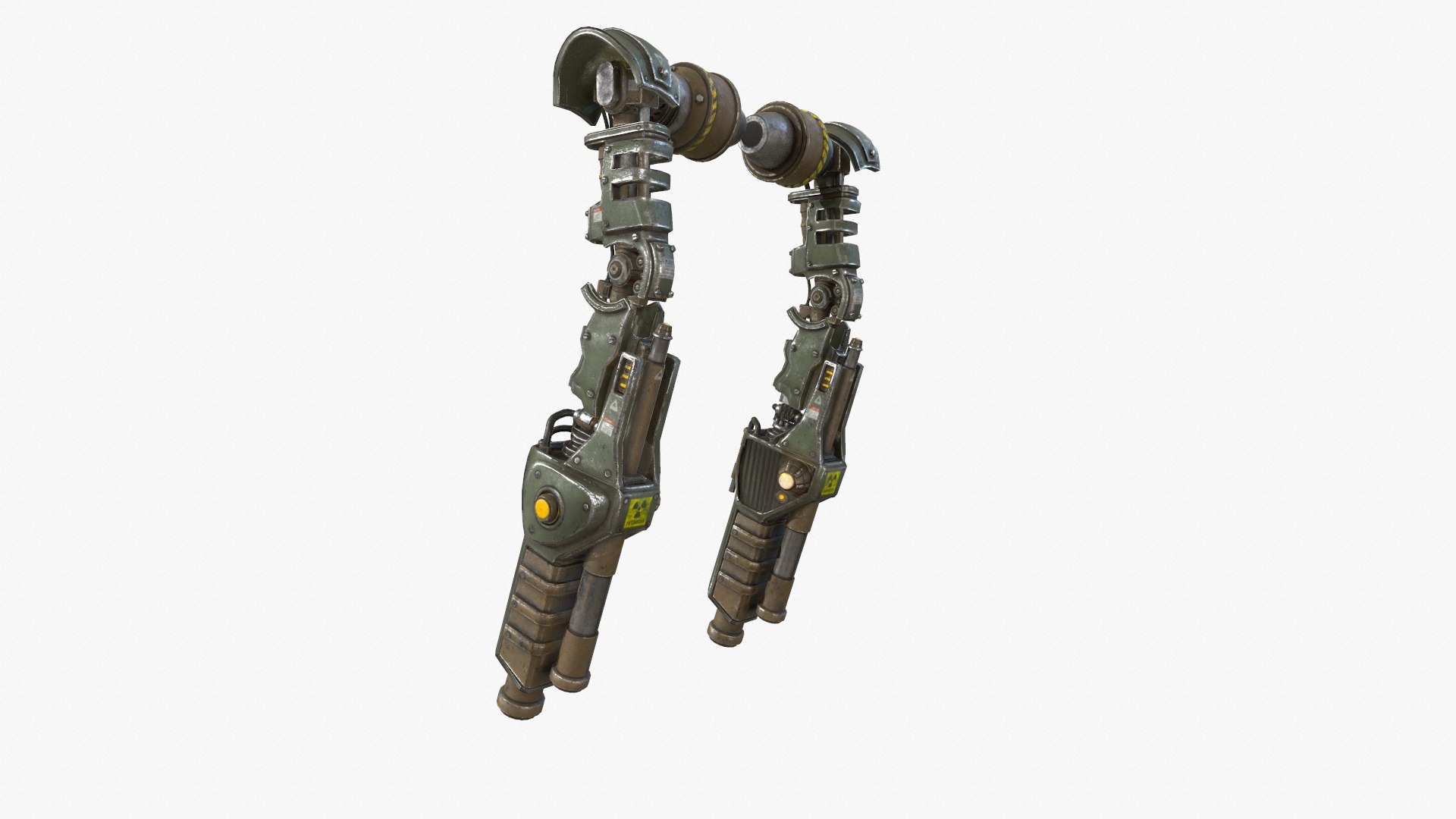 3D Mech Kitbash Arm 02 Model - TurboSquid 1640792