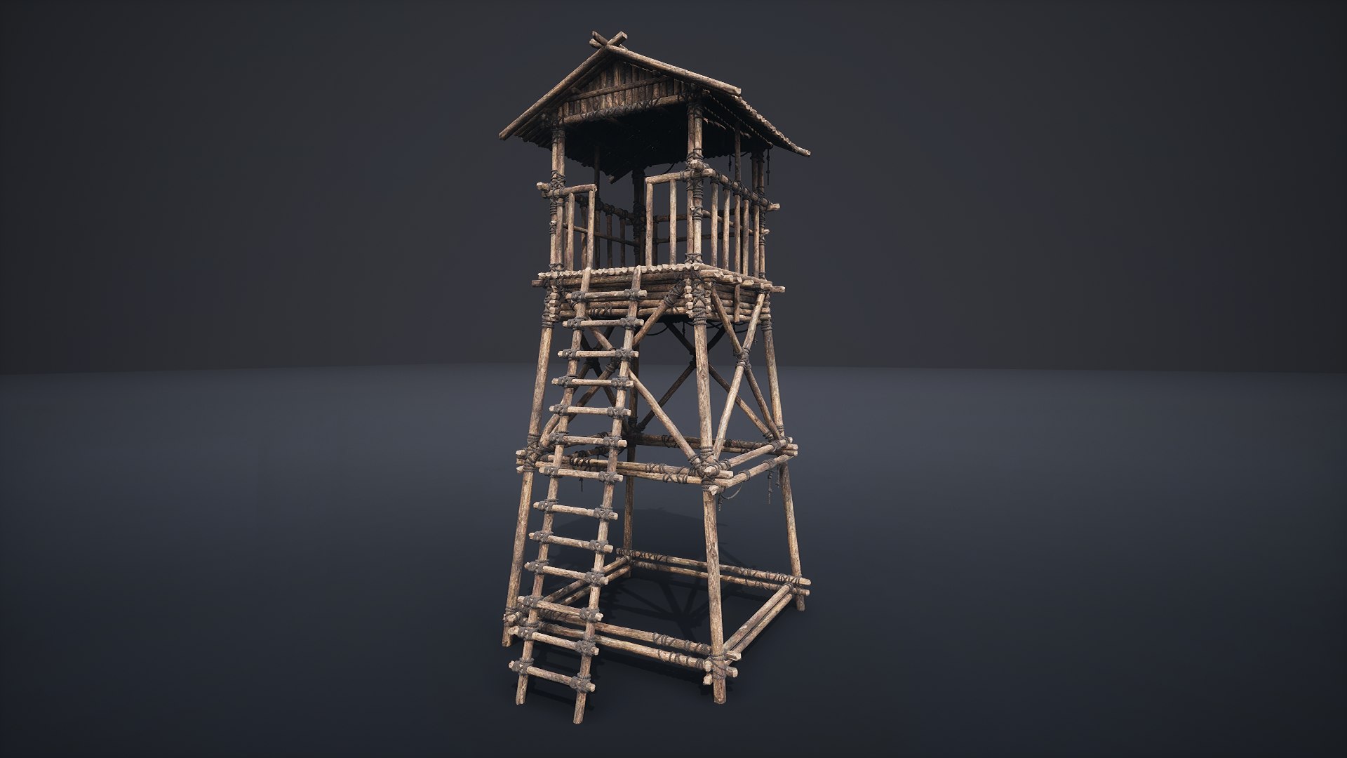3D WATCHTOWER SCOUT TOWER FORT FORTRESS CASTLE WALLS AAA NEXTGEN Model ...