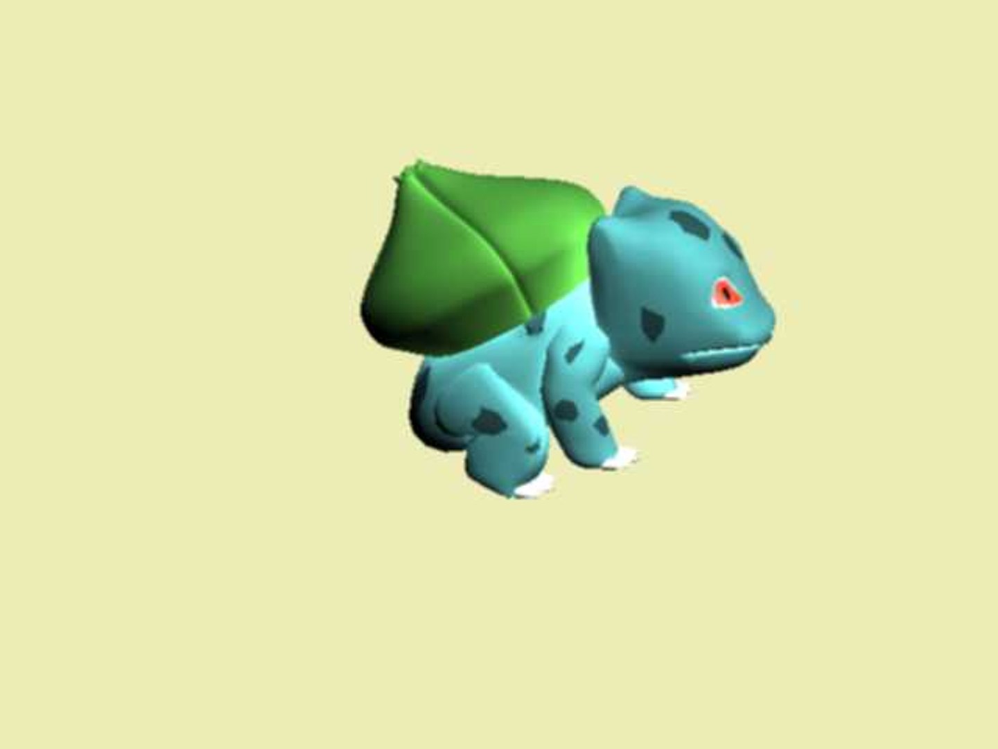 3d Model Of Bulbasaur Pokemon Video