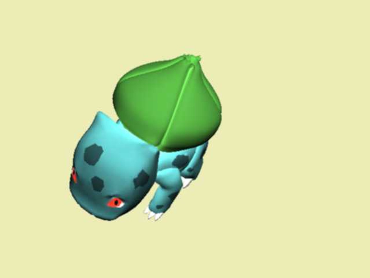 3d Model Of Bulbasaur Pokemon Video