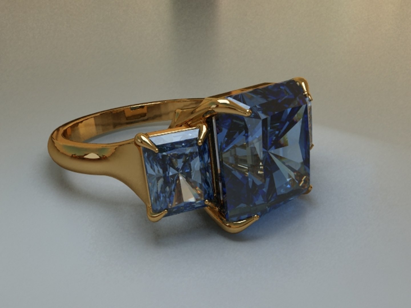 3d Gold Ring