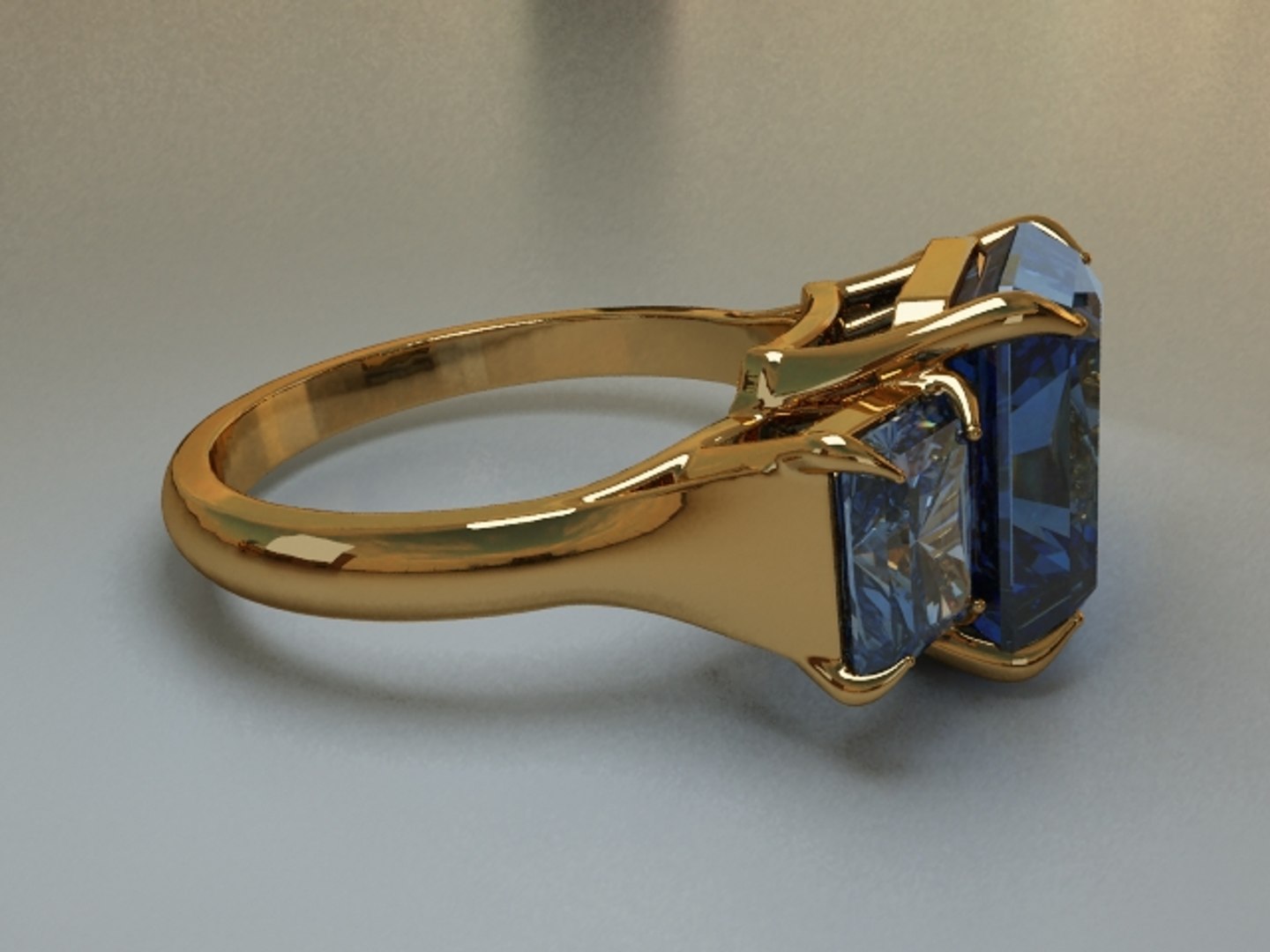 3d Gold Ring