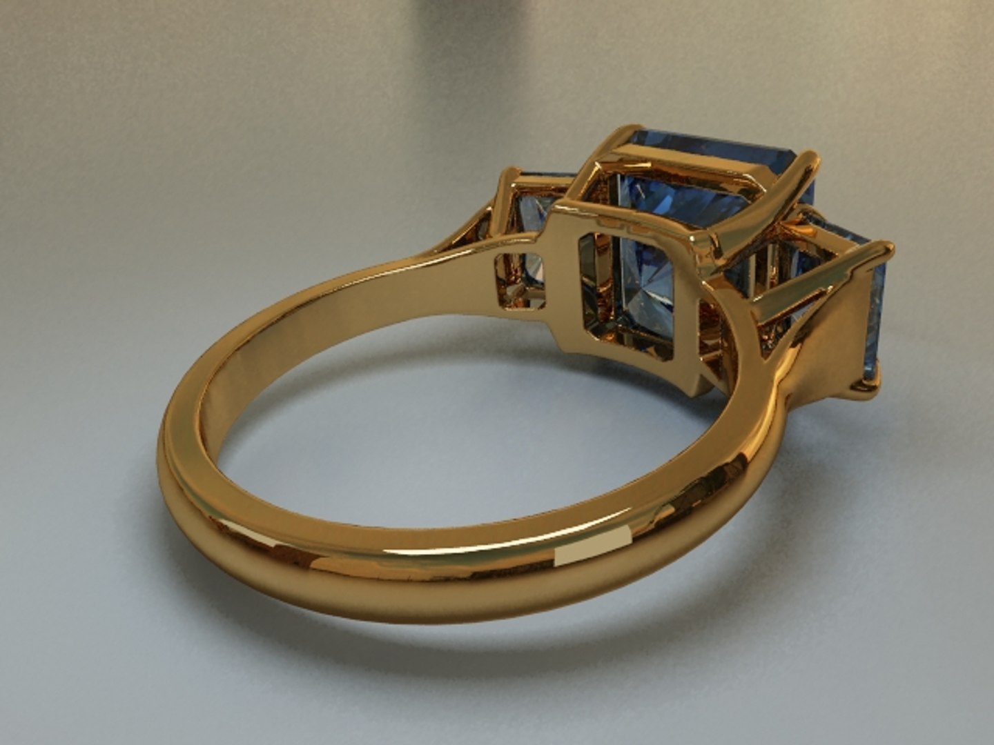 3d Gold Ring