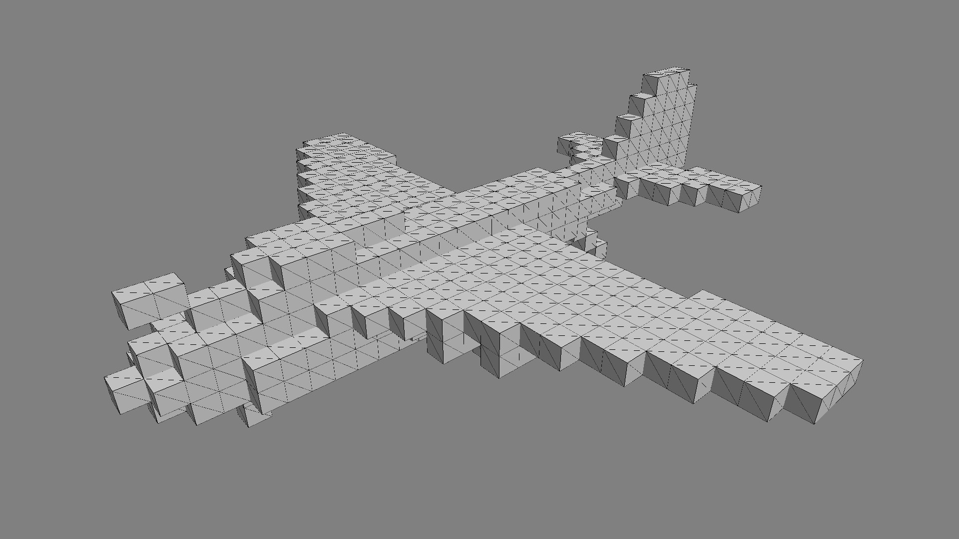 A6 Intruder - pixelated 3D model - TurboSquid 1916348