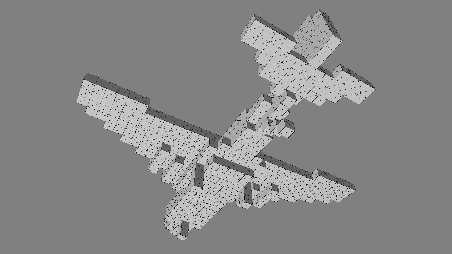 A6 Intruder - pixelated 3D model - TurboSquid 1916348