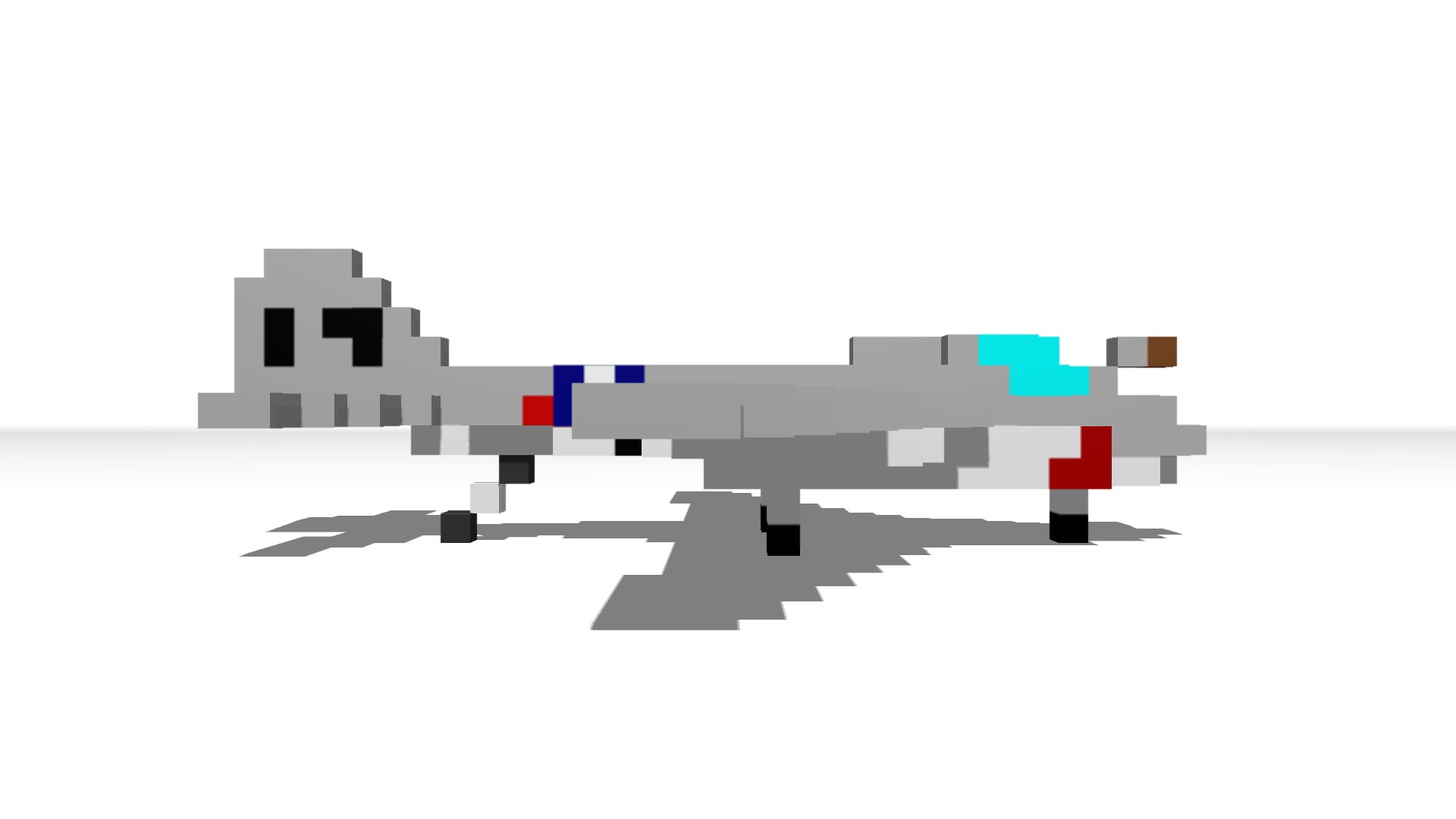 A6 Intruder - pixelated 3D model - TurboSquid 1916348