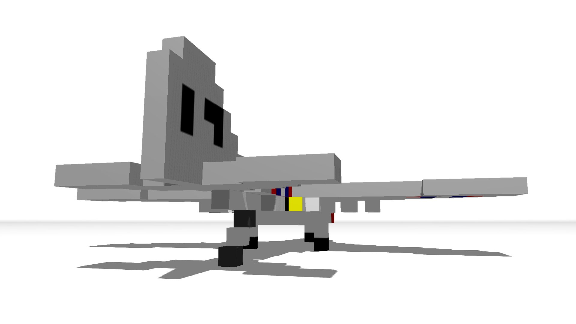 A6 Intruder - pixelated 3D model - TurboSquid 1916348