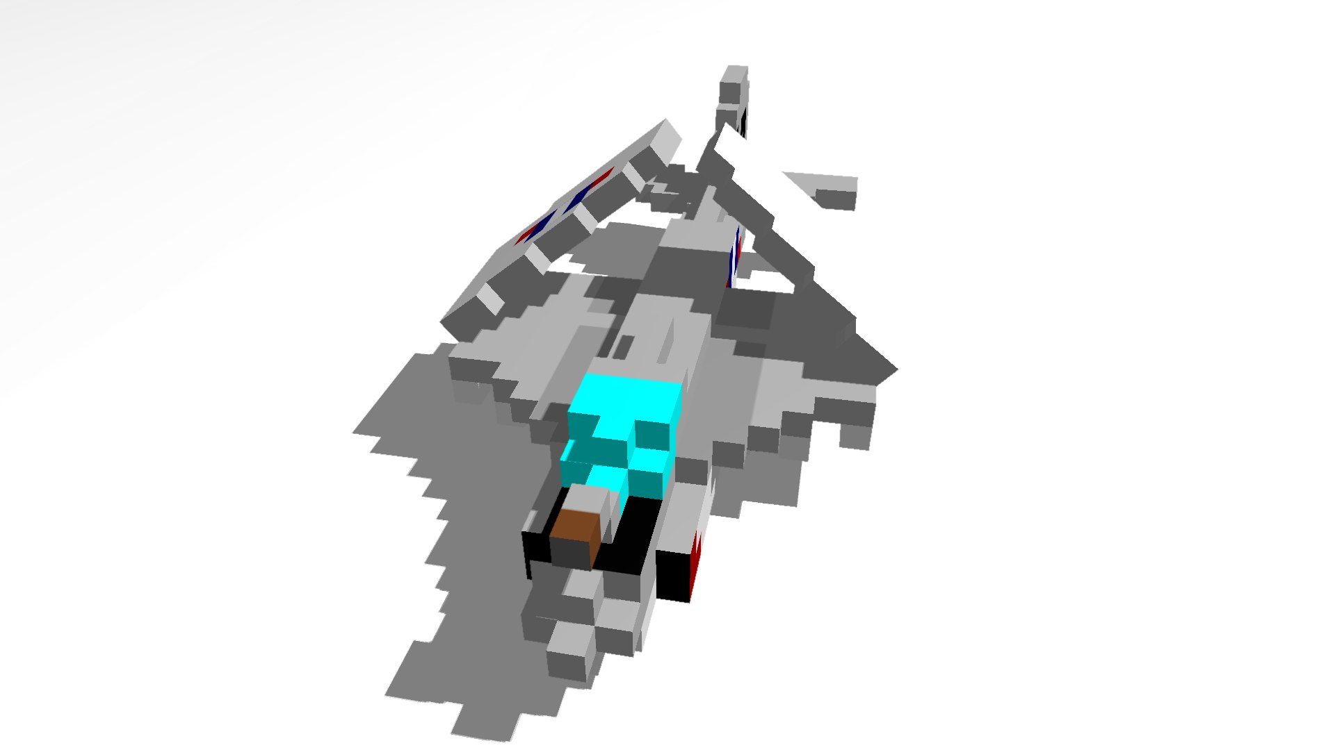 A6 Intruder - pixelated 3D model - TurboSquid 1916348