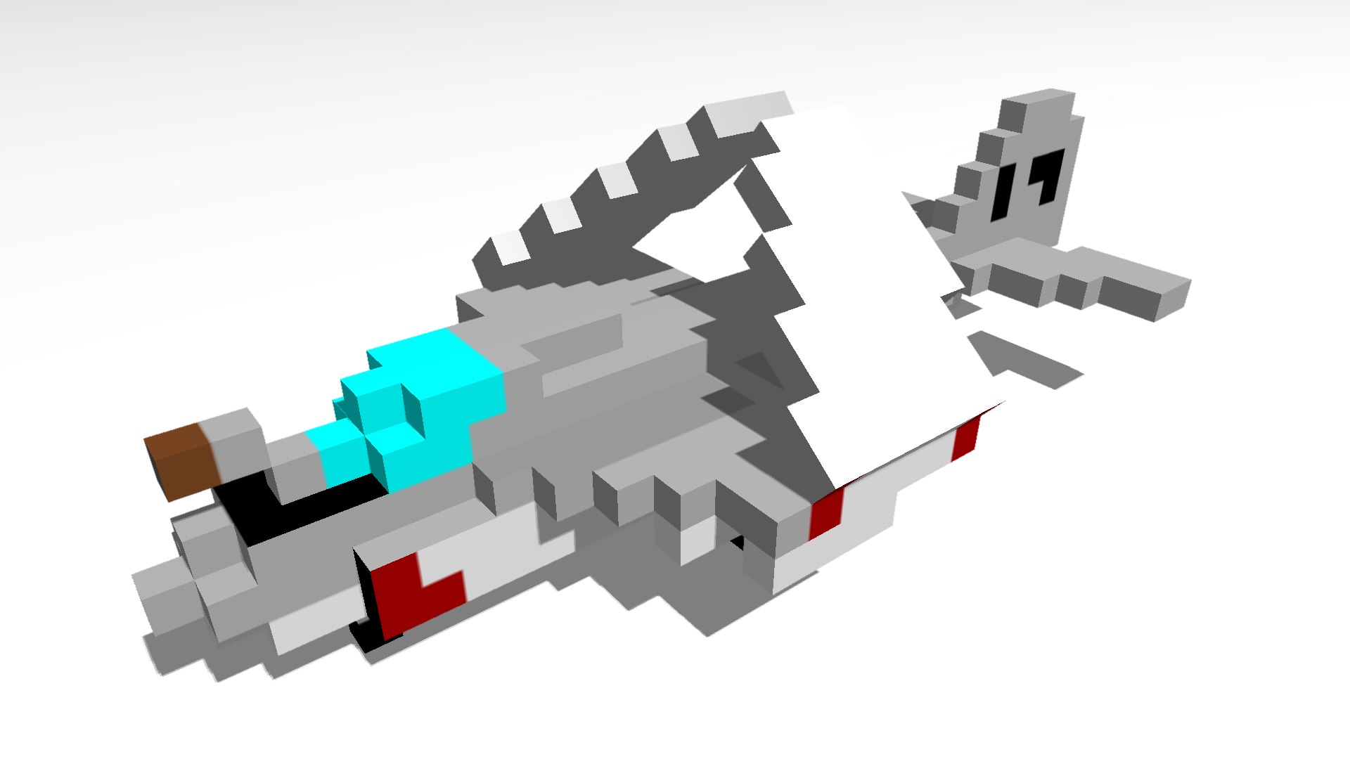 A6 Intruder - pixelated 3D model - TurboSquid 1916348