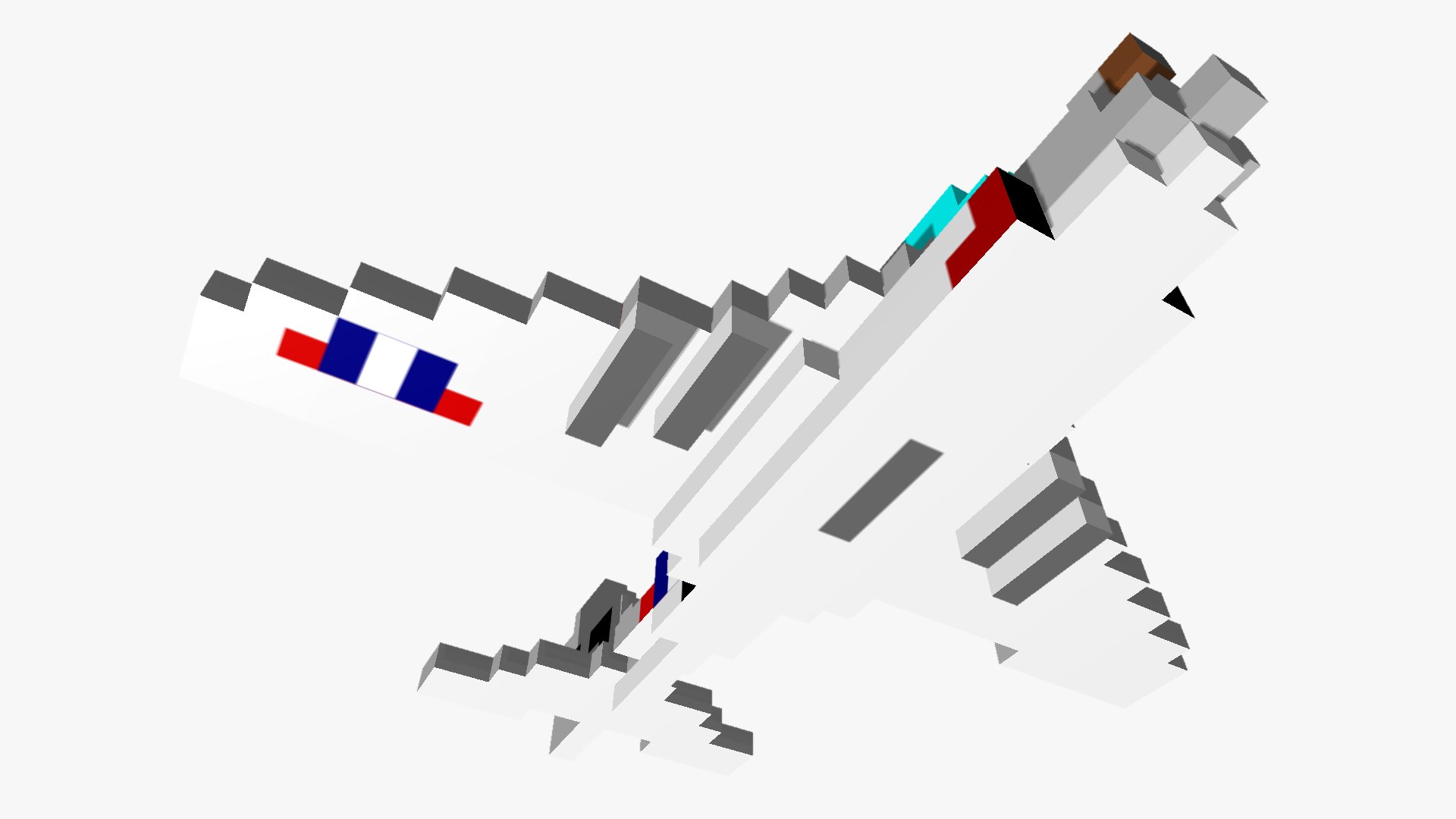 A6 Intruder - pixelated 3D model - TurboSquid 1916348