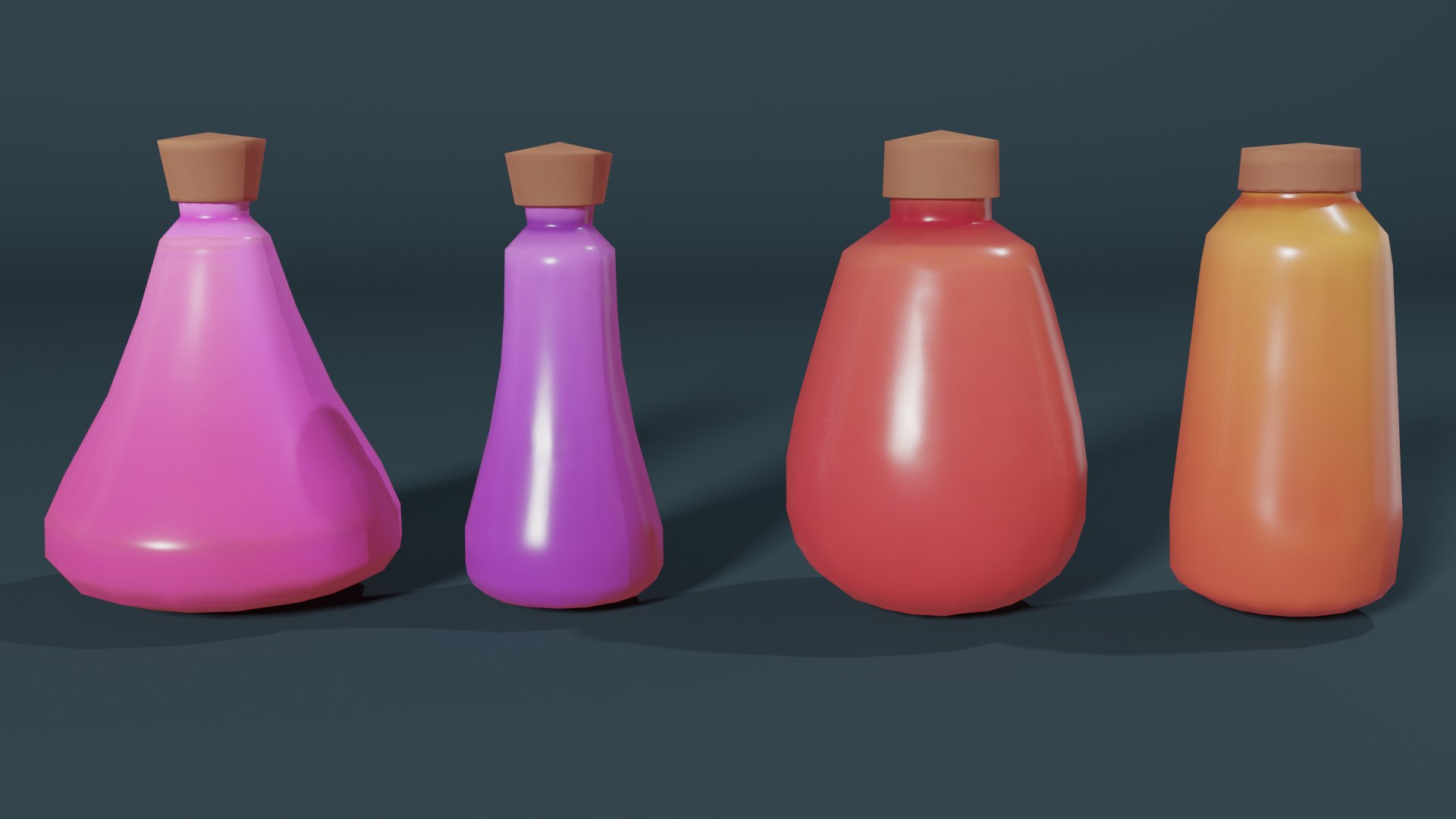 3D stylized bottle pack model - TurboSquid 1625908