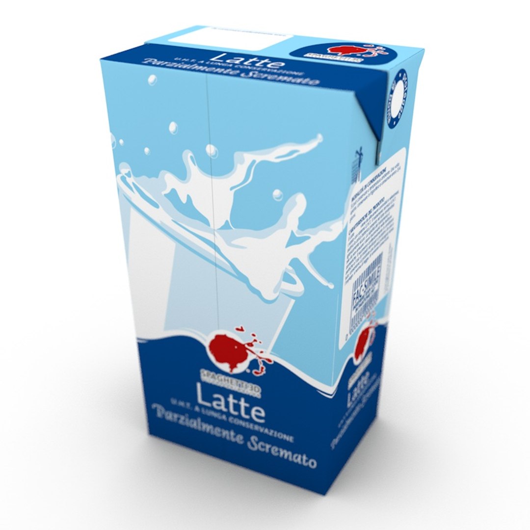 milk carton 3ds