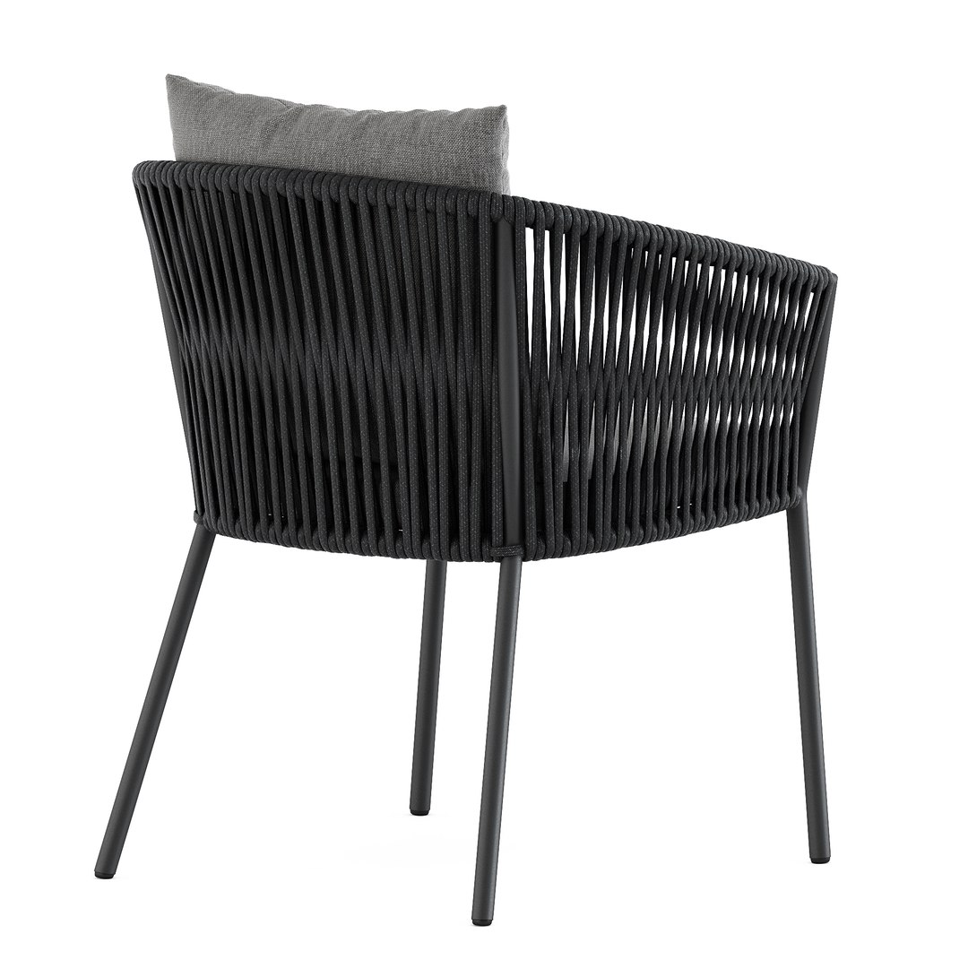 Porto Dining Chair And Tosca Table 3D Model - TurboSquid 1839556