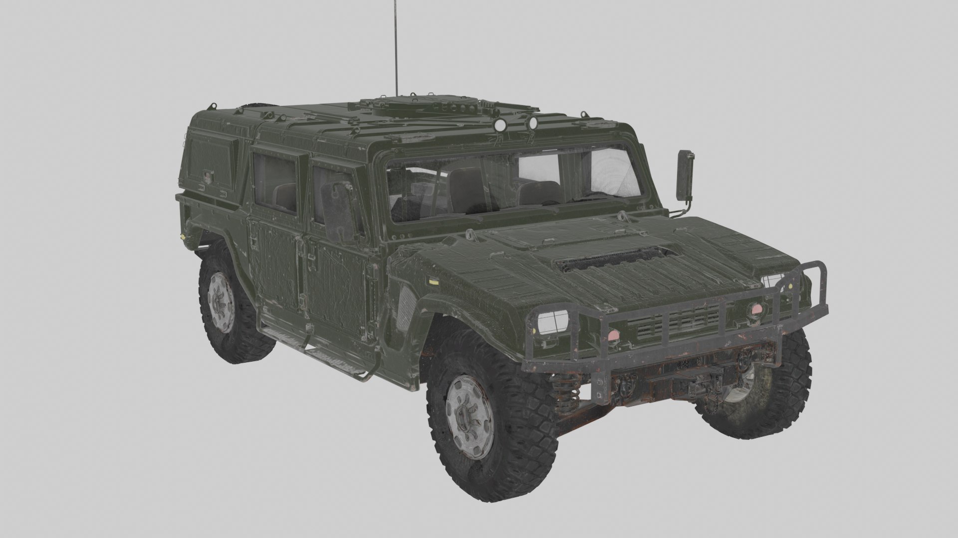 3D Am General Hmmwv Rigged Military Humvee 3D Model High Detail Game ...