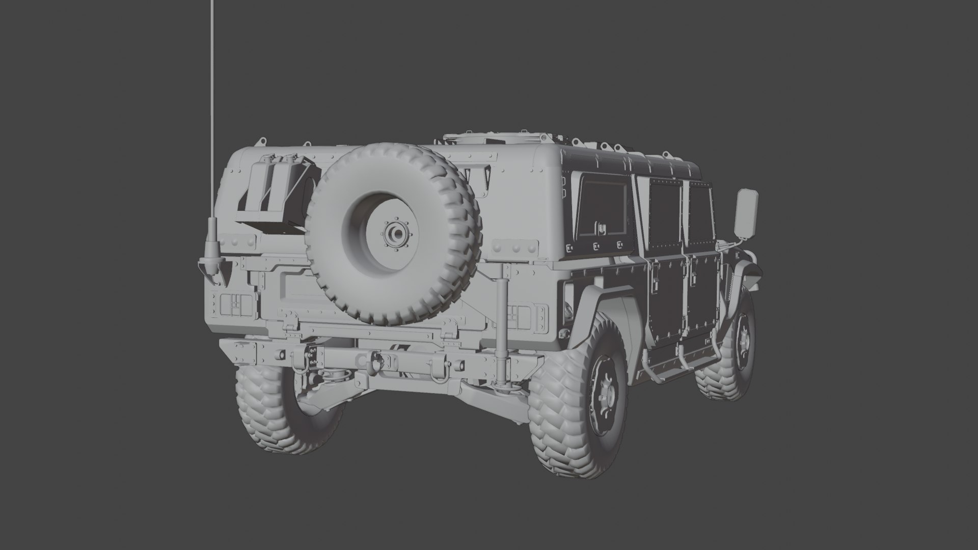 3D Am General Hmmwv Rigged Military Humvee 3D Model High Detail Game ...