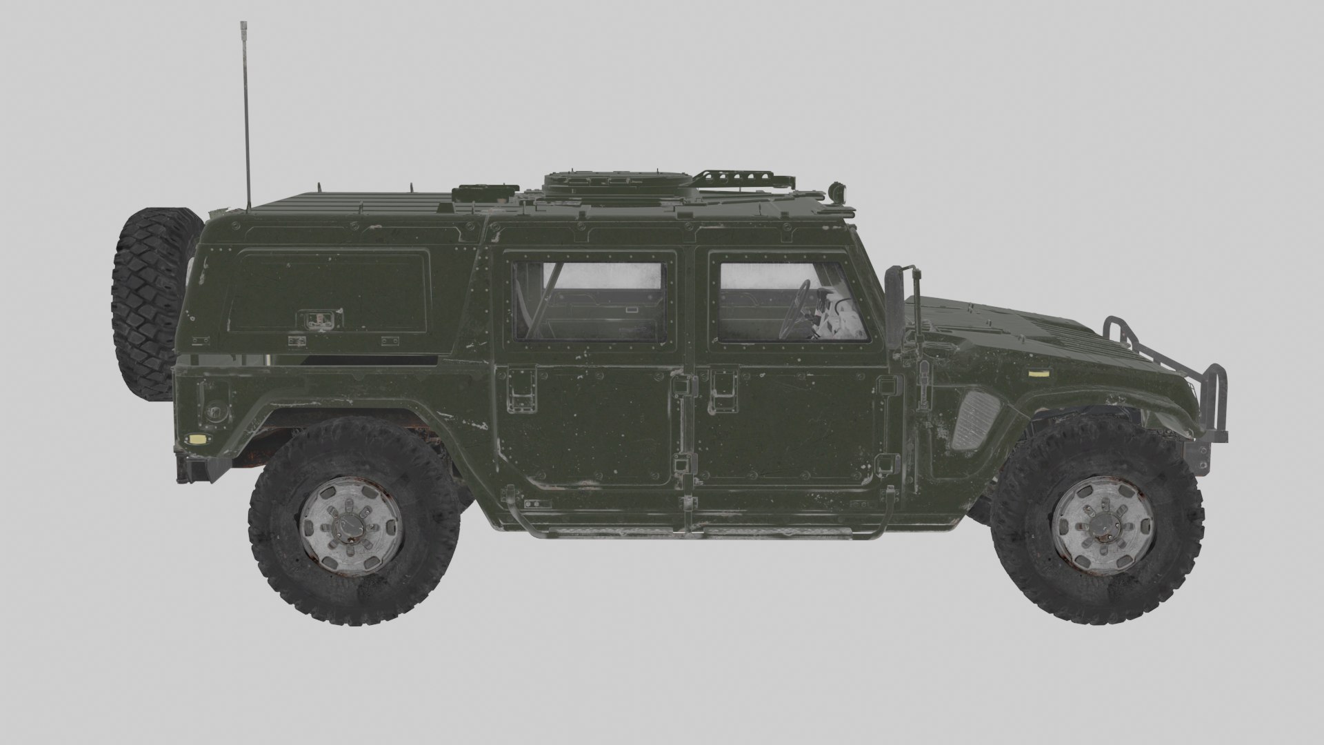 3D Am General Hmmwv Rigged Military Humvee 3D Model High Detail Game ...
