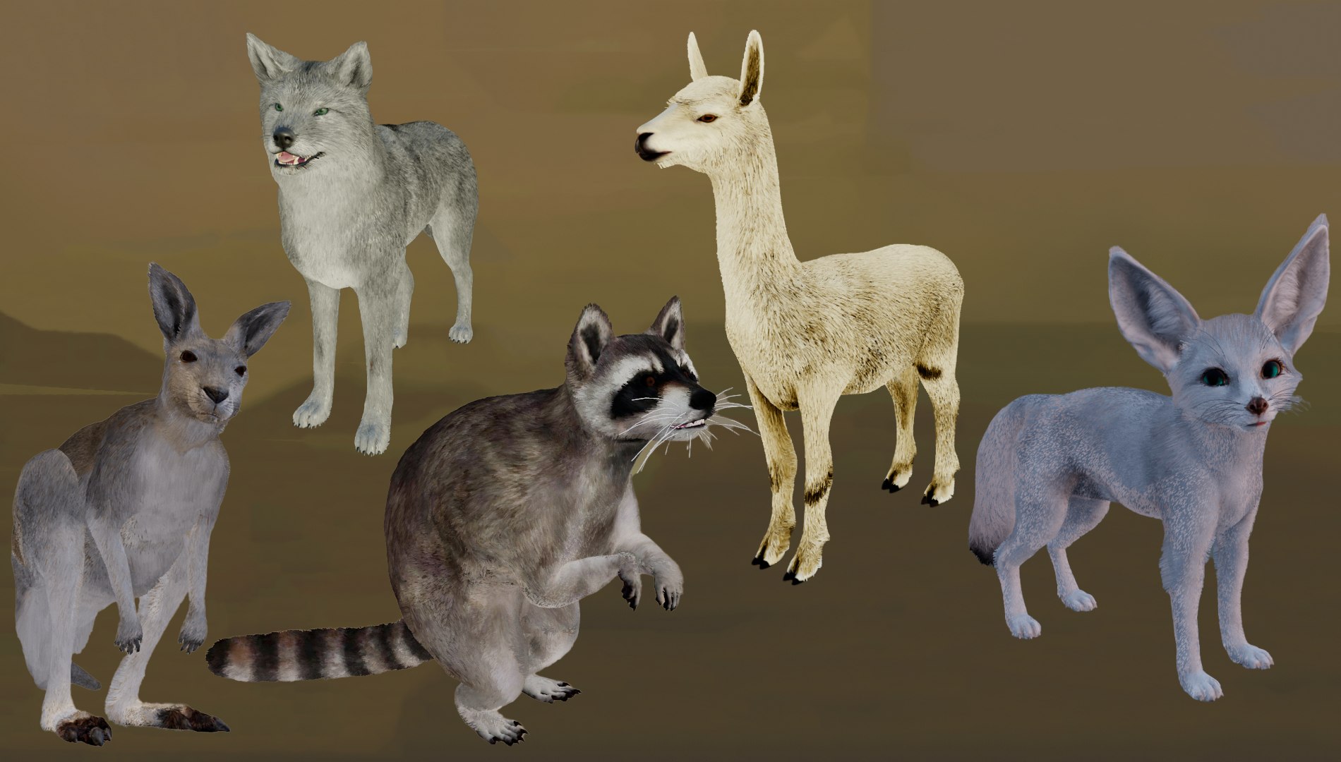 3D Model Wild Animals - TurboSquid 2227240