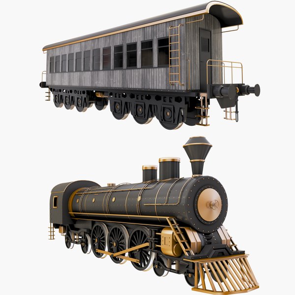 3dsmax steam train