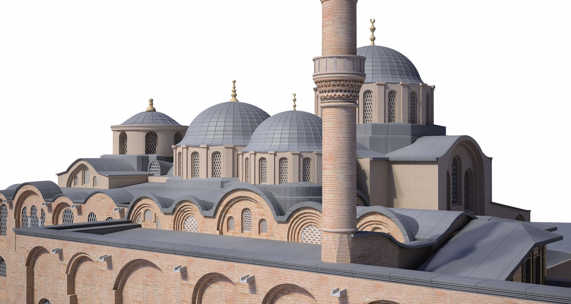 3D Molla Zeyrek Mosque - Pantocrator Monastery Church - TurboSquid 1784511
