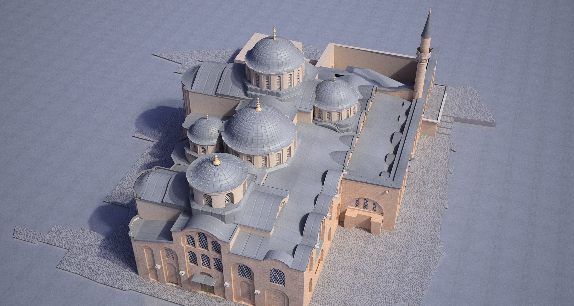 3D Molla Zeyrek Mosque - Pantocrator Monastery Church - TurboSquid 1784511