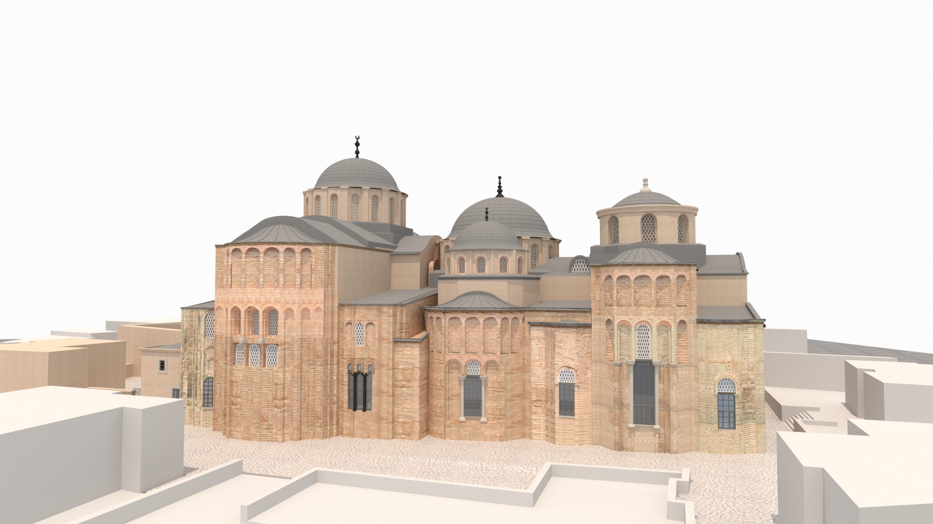 3D Molla Zeyrek Mosque - Pantocrator Monastery Church - TurboSquid 1784511