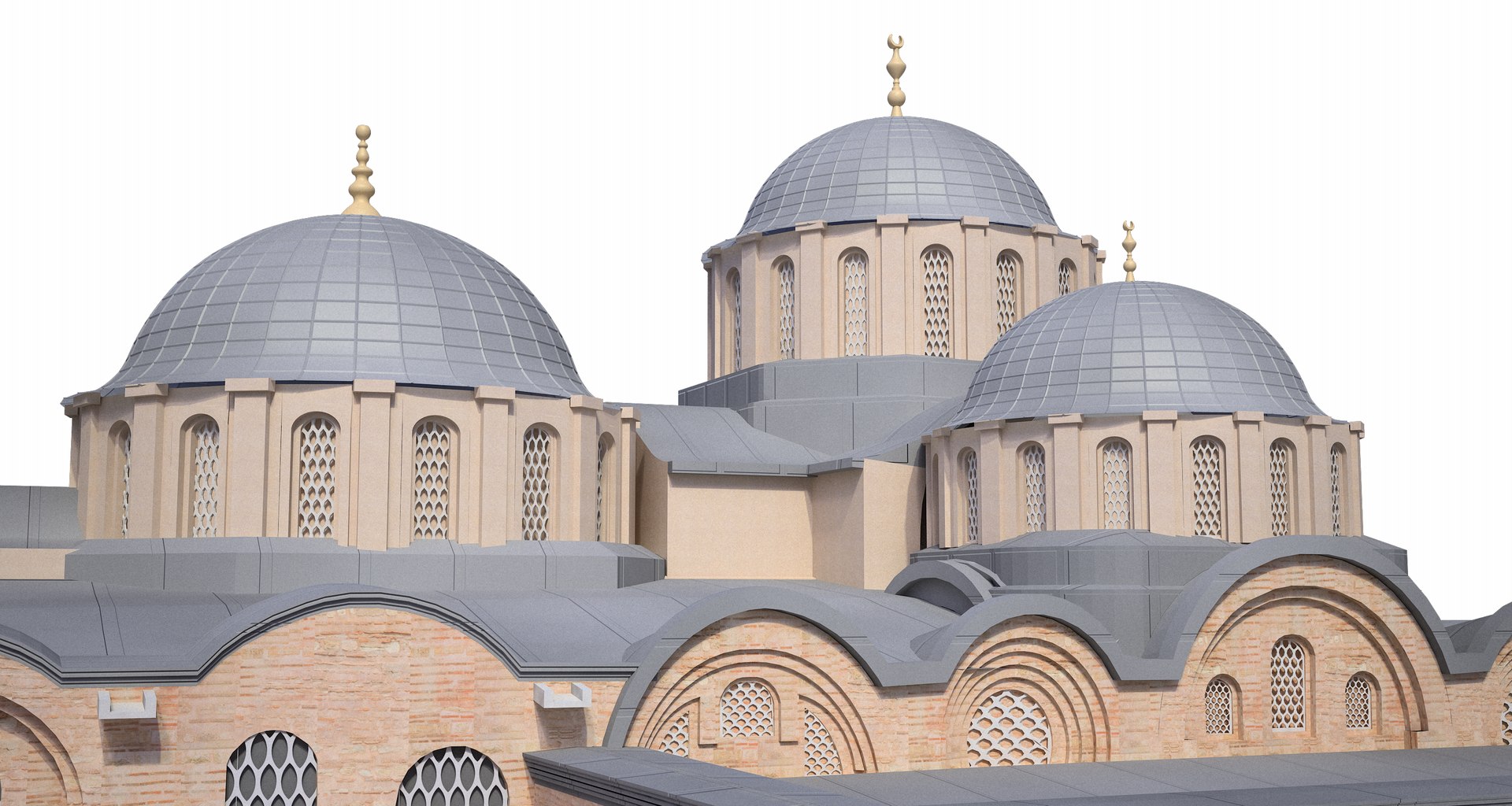 3D Molla Zeyrek Mosque - Pantocrator Monastery Church - TurboSquid 1784511