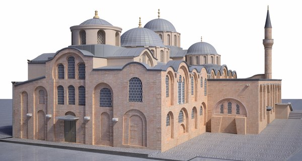 3D Molla Zeyrek Mosque - Pantocrator Monastery Church - TurboSquid 1784511