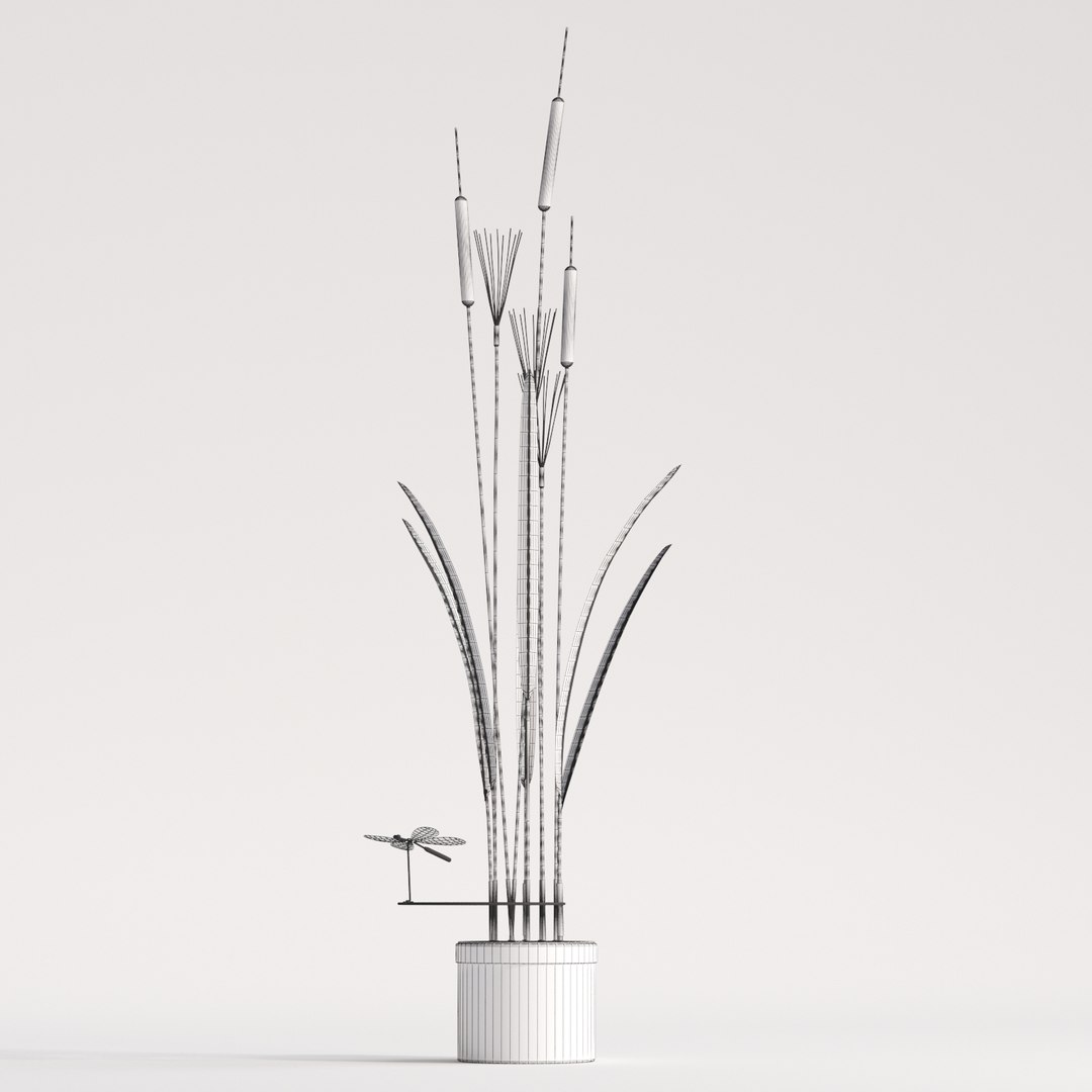 3D curtis jere cattails floor lamp - TurboSquid 1606412